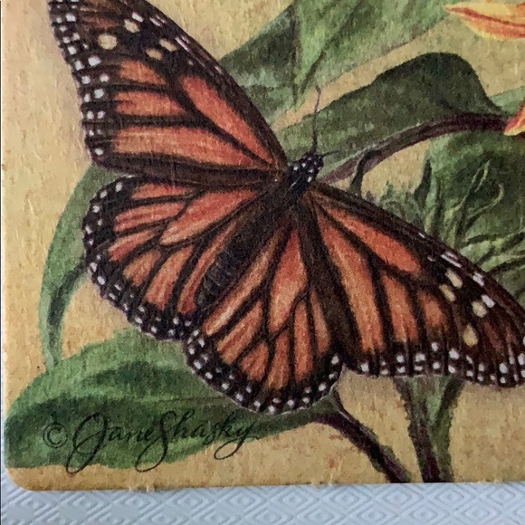 Jane Shasky | Accents | Cardboard Butterfly Coaster | Poshmark